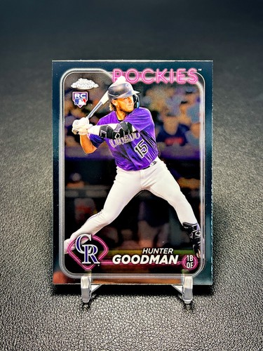 2024 Topps Chrome - #99 Hunter Goodman (RC) Rookie Colorado Rockies | eBay