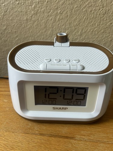 Sharp Alarm Clock with projector/ 585SPC/TESTED/Works great/ Sleep ...