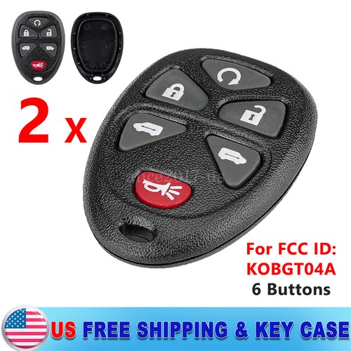 2 Keyless Remote Key Fob Case Shell for Chevrolet Uplander KOBGT04A ...