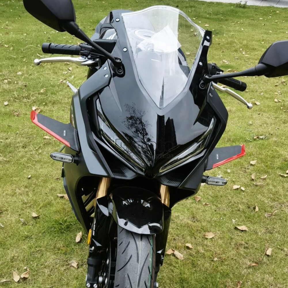 Red Front Fairing Winglet Side Spoiler For YAMAHA YZF-R1 R6 R7 R15 R25 ...