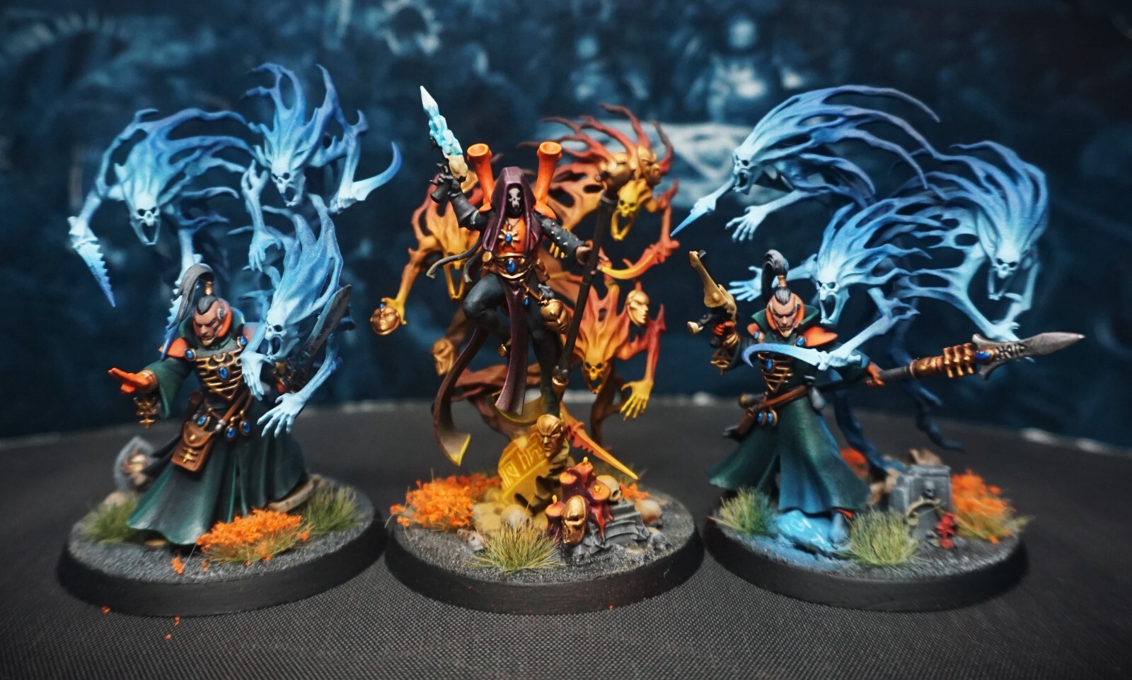 Exodites Warlocks Shadowseer Necromancer + Spirit Hosts painted ...