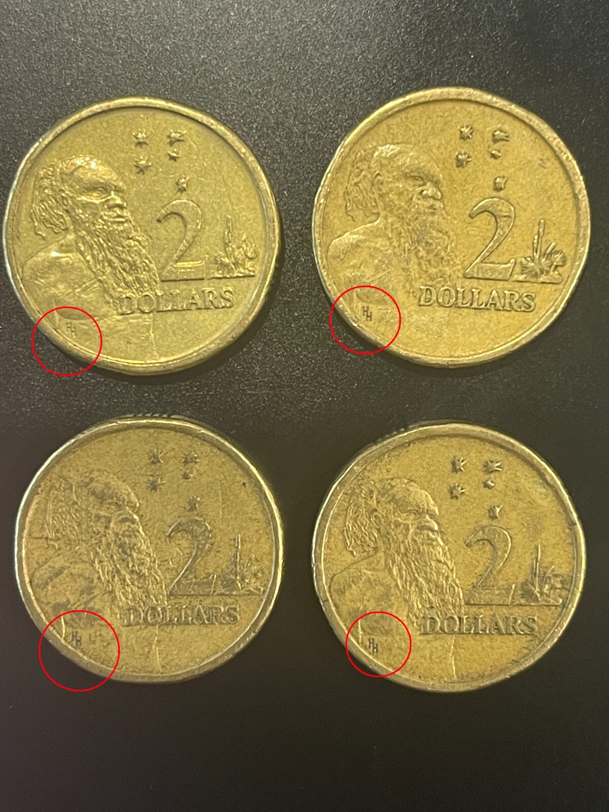 Australian 2 dollars coin with HH, Australian $2 coin with HH symbol | eBay