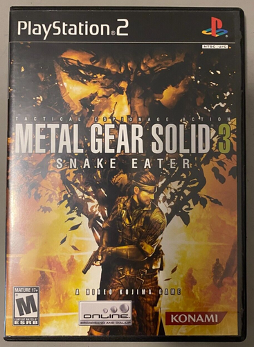 Metal Gear Solid 3 Snake Eater PS2 PlayStation 2 AD Complete CIB - (See ...
