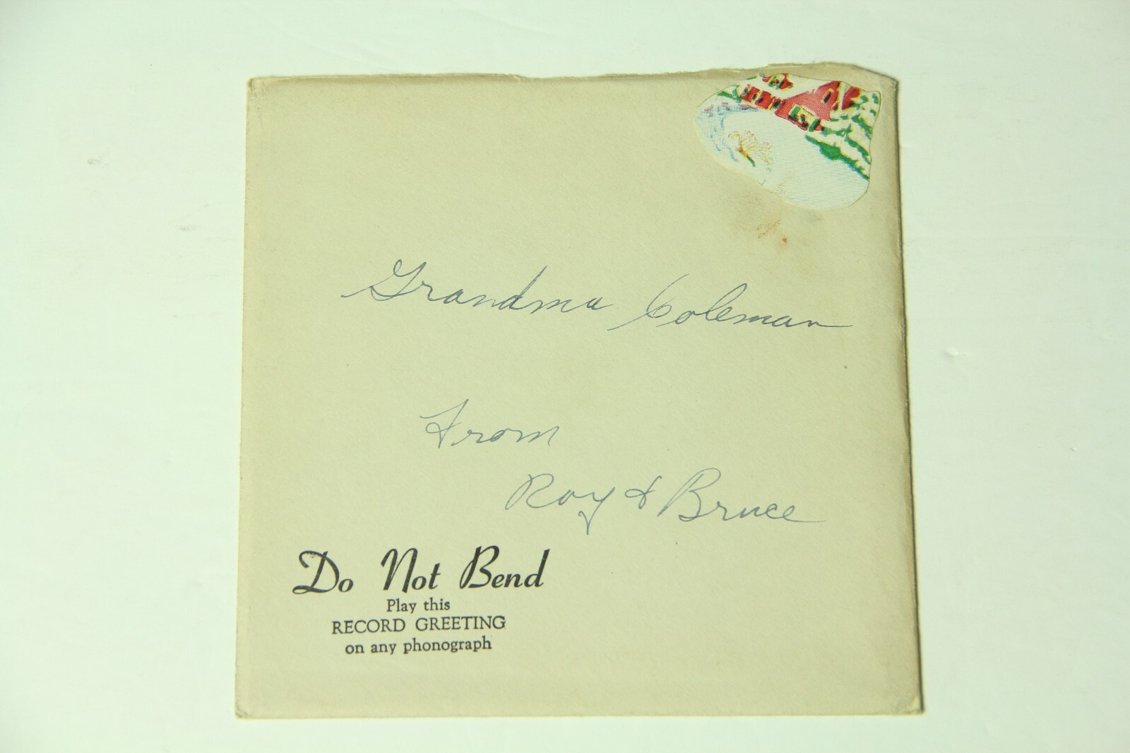 Voco Record A Recorded Merry Christmas Card - Vintage Cardboard Record ...