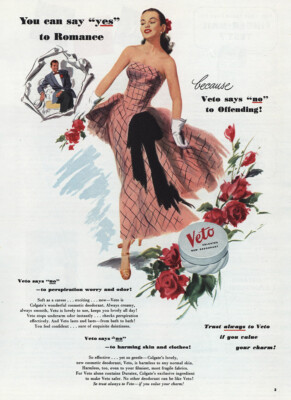 1948 Veto Deoderant: You Can Say Yes to Romance Vintage Print Ad | eBay