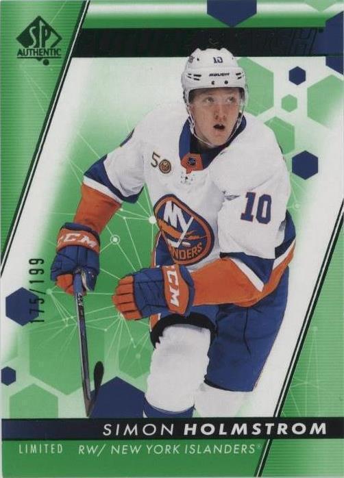 2022-23 SP Authentic - Future Watch Simon Holmstrom #192 Limited Green ...