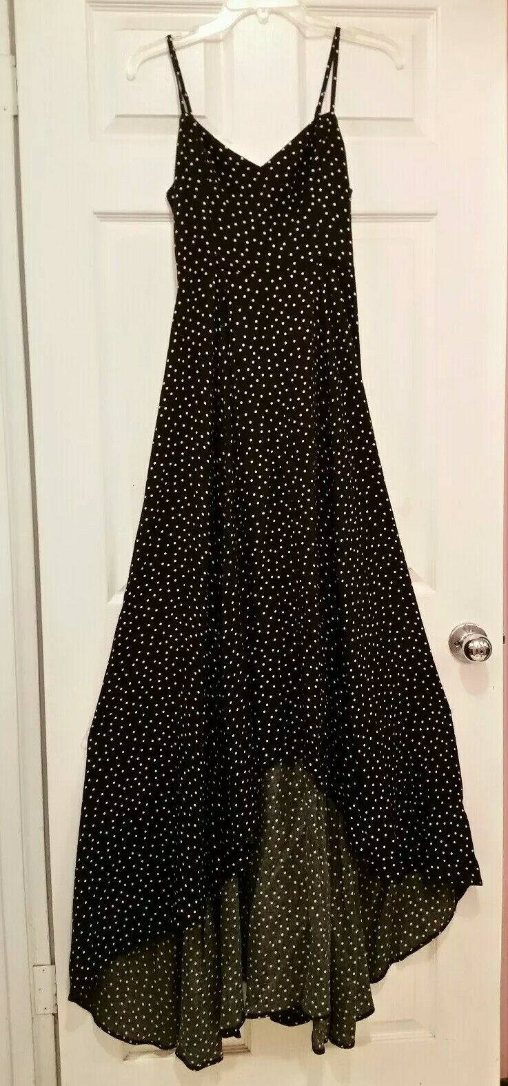 Reformation Sorrento Dress in Selene Black & White Polka Dots 0 | eBay