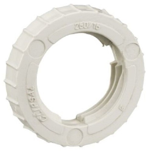 10x Clipsal RIGID PVC CONDUIT LOCK RINGS Metric Round GREY- 16mm Or ...