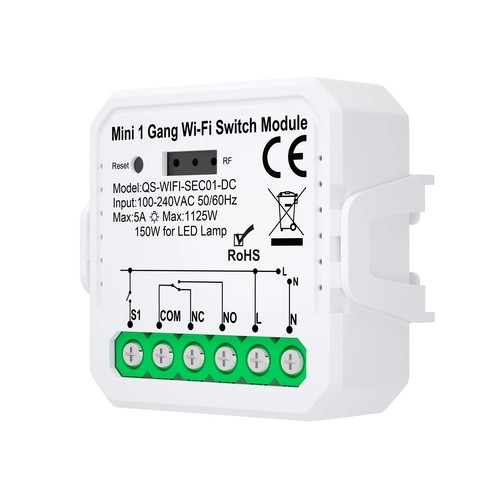 Tuya Zigbee Wifi Smart Switch Module Dry Contact DC 12/24V AC 100-240V ...