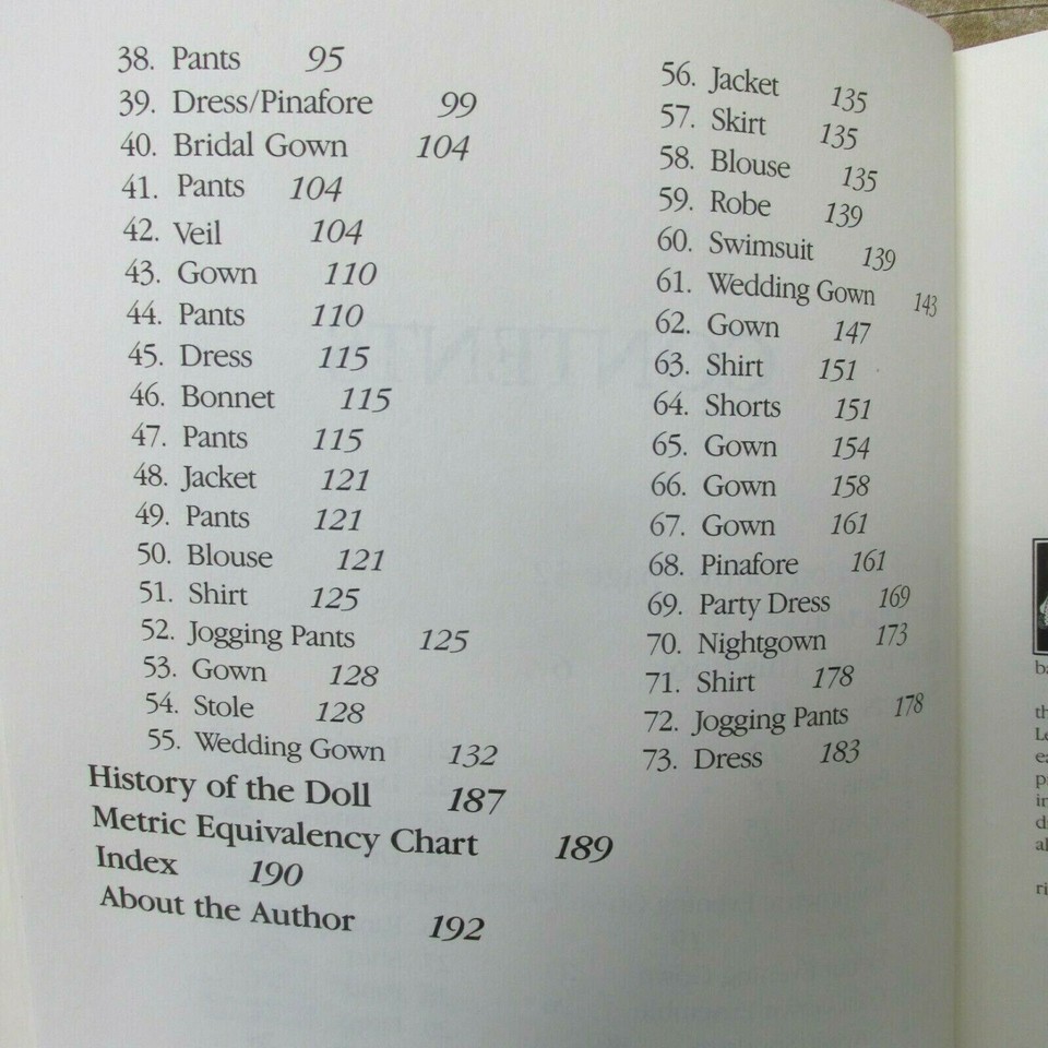 Dolls Clothes Pattern Book by Roselyn Gadia-Smitley Hardcover Barbie ...