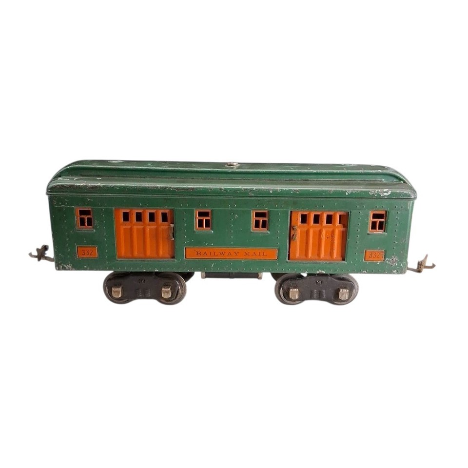 Pre-War Lionel 332 Railway Mail Car Green Standard Gauge Vintage | eBay