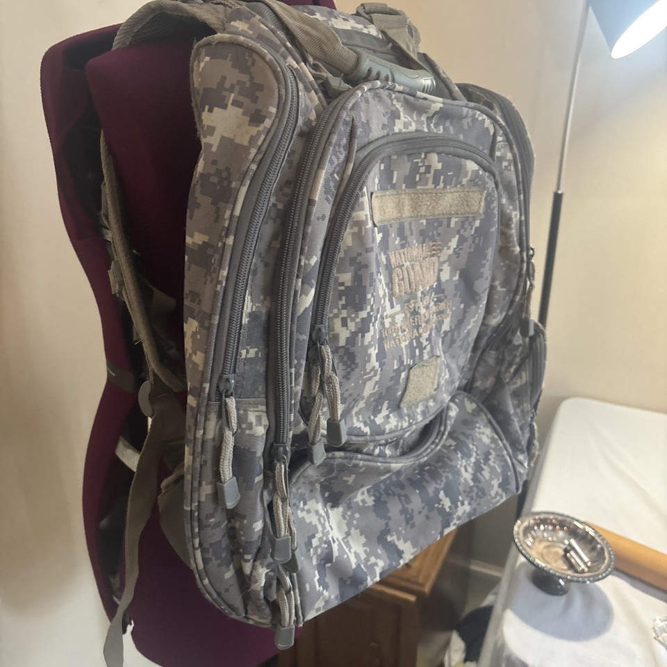 National Guard Digital Camo Backpack Book bag Briefcase Camping Laptop ...