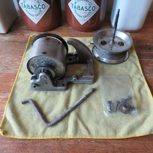 Victrola Motor Parts taken from a Homemade Fishing Downrigger Box | eBay