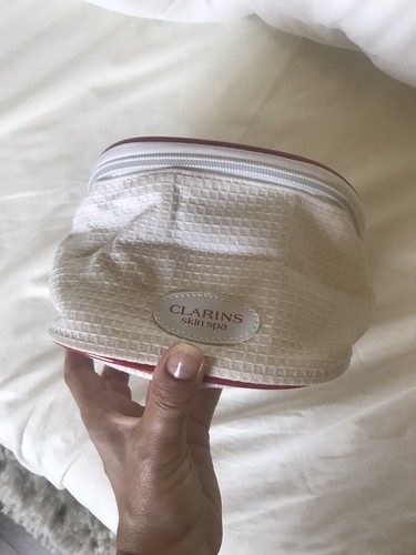 Clarins White Cosmetic Travel Pouch | eBay