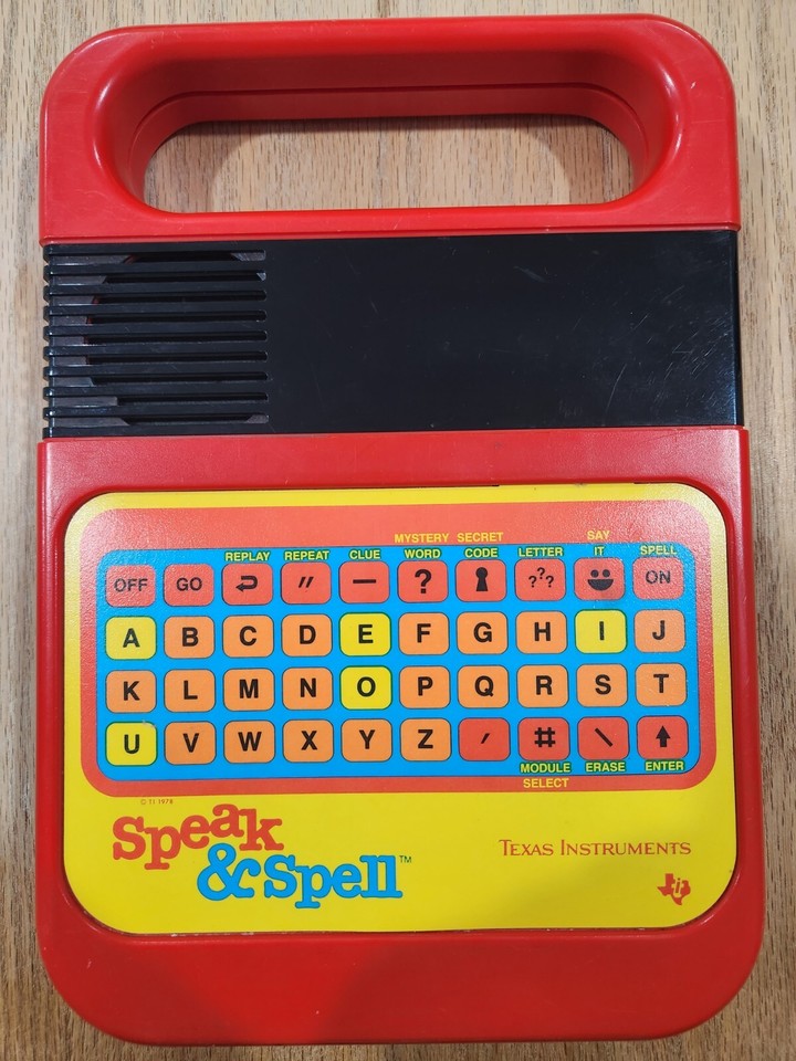 Speak & Spell Texas Instruments Electronic Learning Aid 1980 - TESTED ...