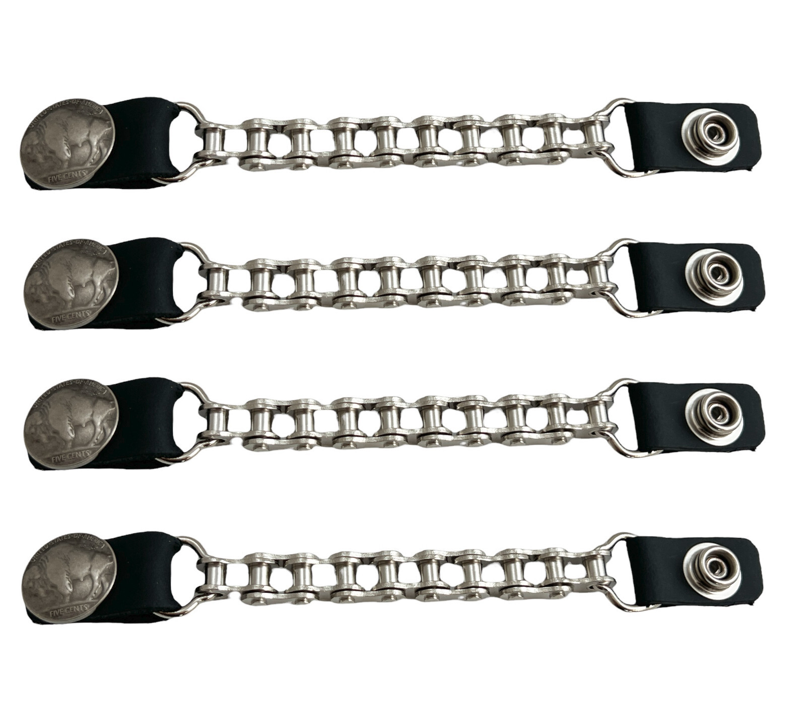 Buffalo Snap Motorcycle Vest Extenders Line 24 Snaps Leather MC Biker ...