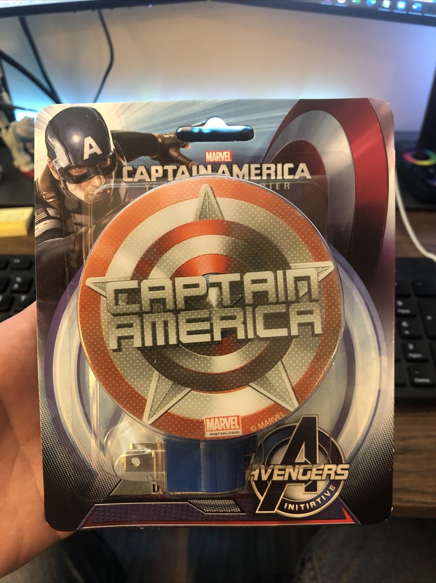 Captain America Night Light Marvel Avengers Captain America LED 3D