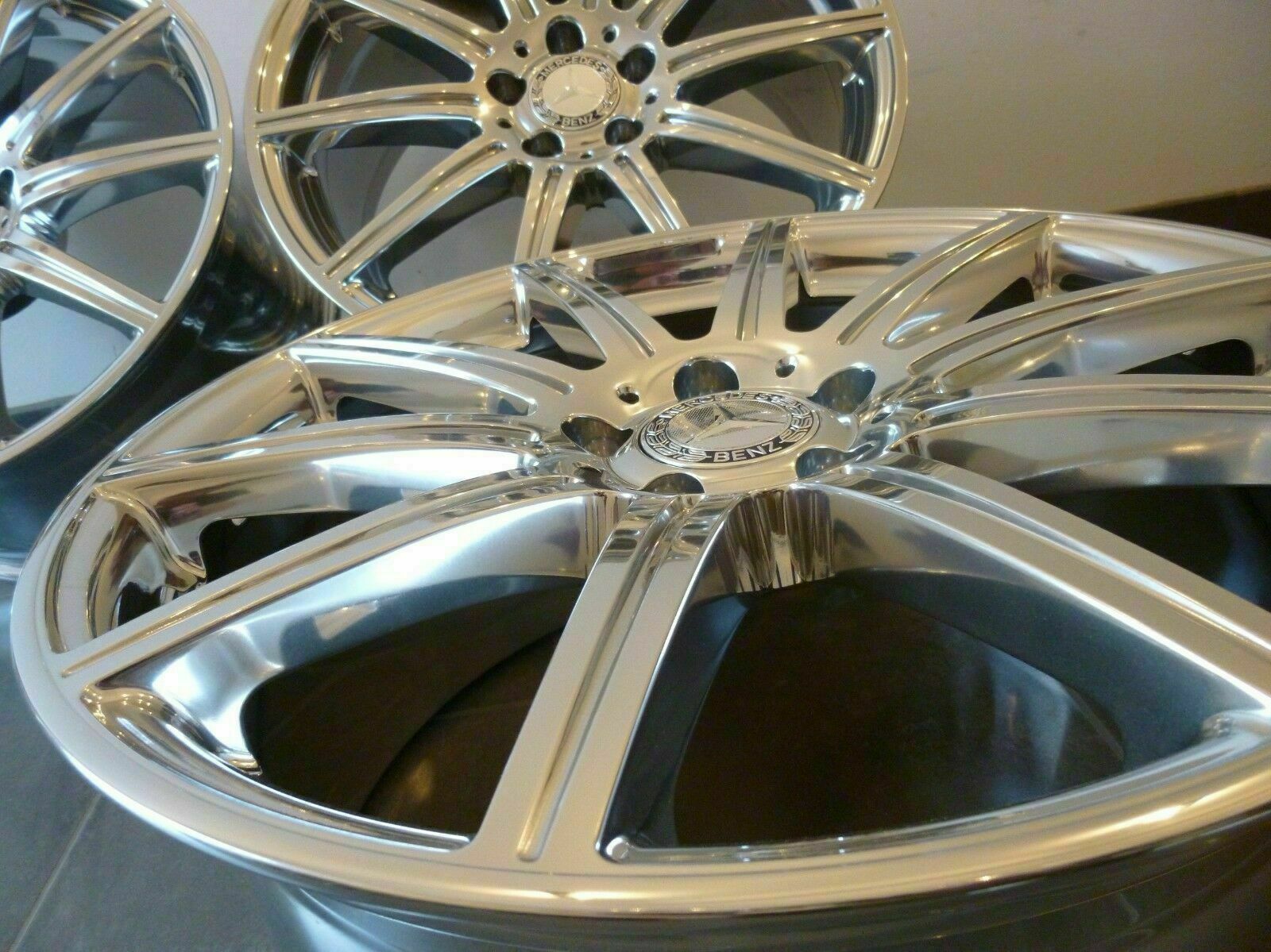 Amg Rims 19" W212 E63 W218 Cls63 W219 Sl R230 R231 High Gloss Polished ...