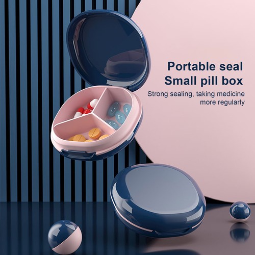 Tablet Box Space Saving Bright Color Dust-proof Safe Pill Box Anti ...