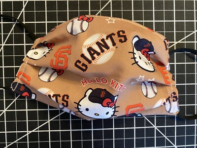 SF Giants Hello Kitty Handmade Face Mask Adult Size fabric Sanrio | eBay