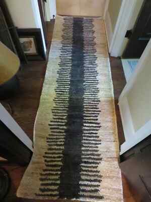 NEW WITH TAGS Dash & Albert 2.5x8’ Runner FEX Jute Navy Ink Runner ...