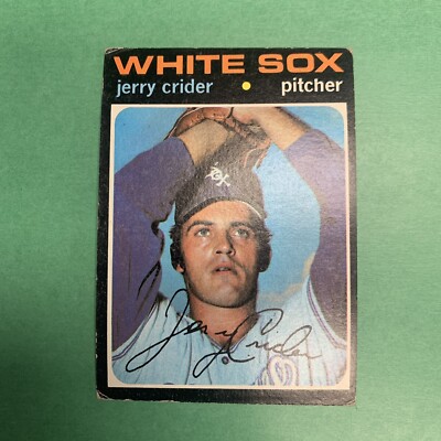 1971 Topps # 113 Jerry Crider Chicago White Sox Baseball Card | eBay