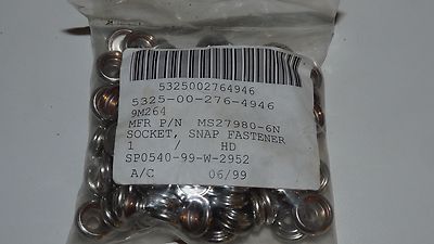 100x AN227-7 Mil-Spec #24 Snap Socket MS27980-6N Nickel 5325002764946 ...