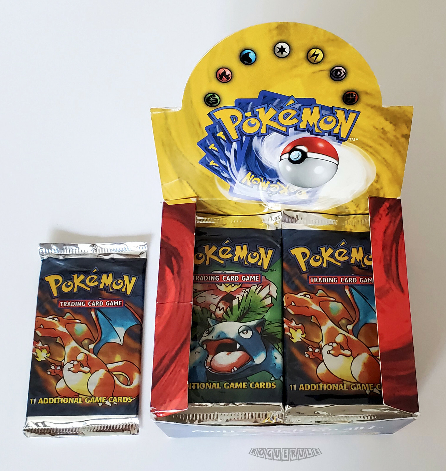 🚦1 Pokemon Base Booster Pack - Charizard - Rare USA 2000 - UNWEIGHED ...