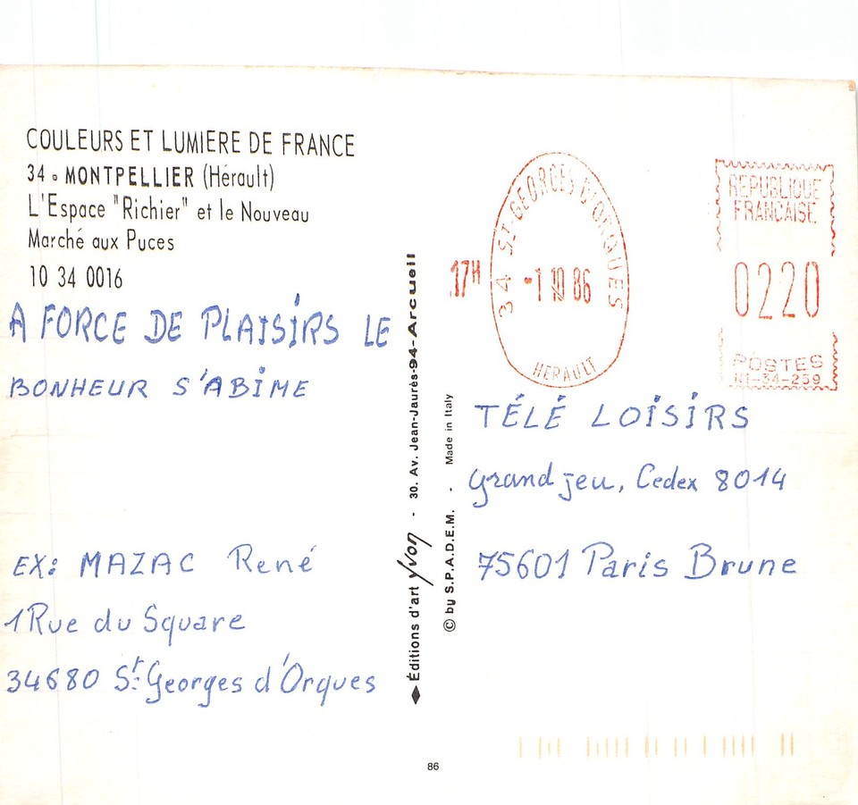 34-MONTPELLIER-N T2198-A/0337 | eBay