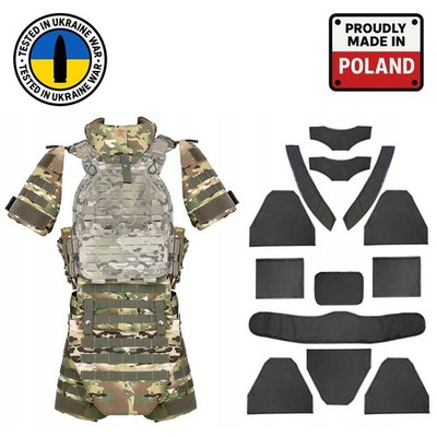Bulletproof Ballistic Modular Protection Armor Set with Inserts NIJ ...