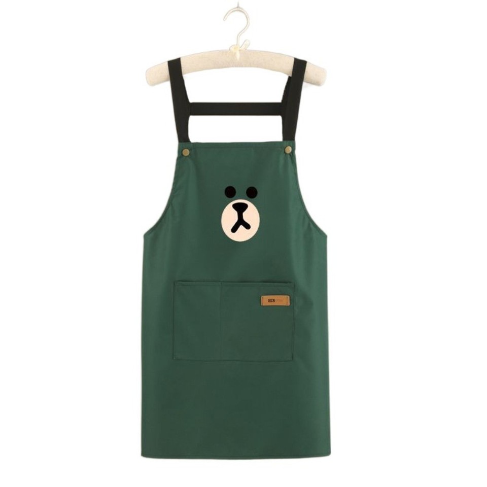 Oil Proof Cartoon Cook Apron Waterproof Restaurant Uniform BBQ Baking ...