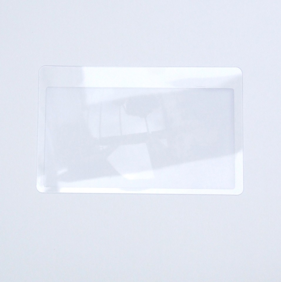 CREDIT CARD Size Magnifier magnifying sheet lens Reading glasses aid ...