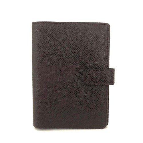 Louis Vuitton Taiga Agenda PM Leather Notebook Cover Acajou/8BD1316 | eBay