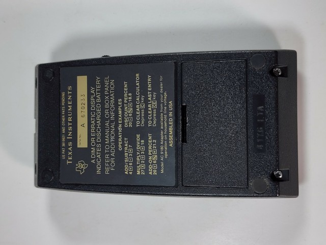 Vintage Texas Instruments Ti-1250 Calculator Good Complete for sale ...