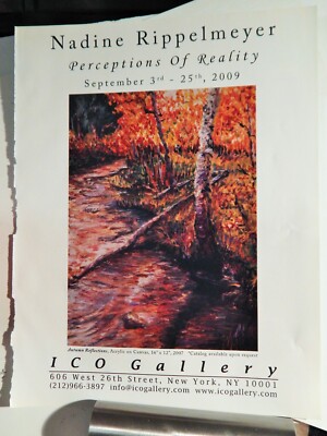 NADINE RIPPELMEYER ART PIECE VTG ORIG 2009-3 ADVERTISEMENT | eBay