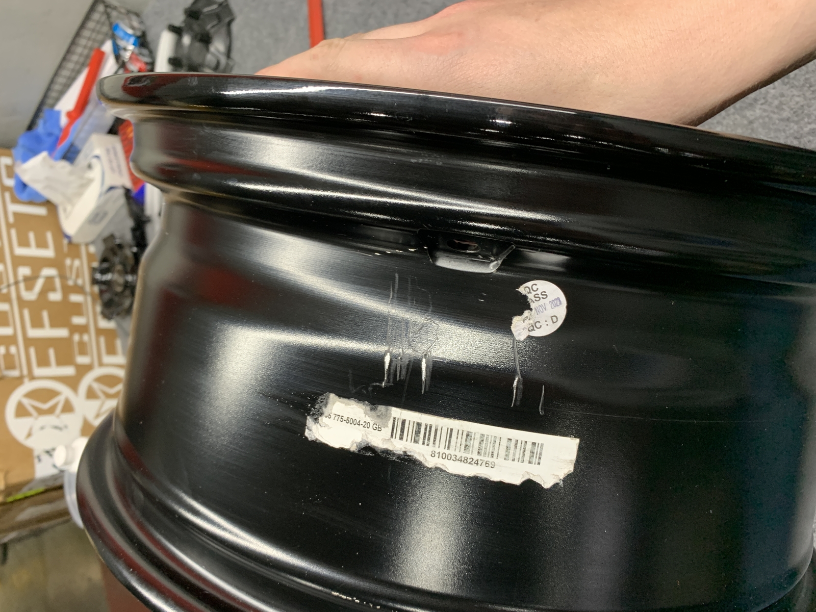 4 - Blemished 17x7.5 Gloss Black Wheel Voxx MG5 5x115 5x120 20 | eBay