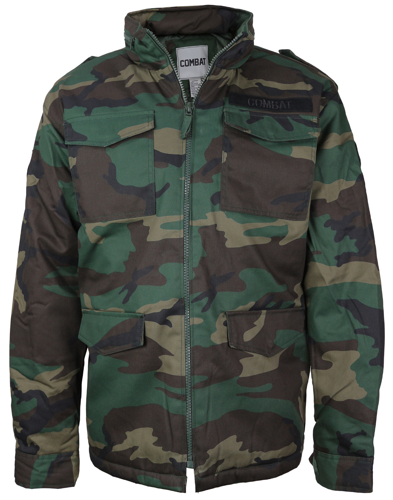 Combat Men's Heavyweight Tactical Quilted Camo Hunting Jacket with ...