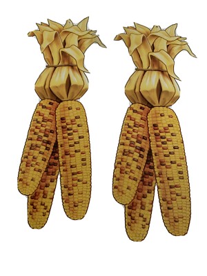 Lot Of 2 Indian Corn Paper Cutouts Fall Autumn Harvest Thanksgiving | eBay