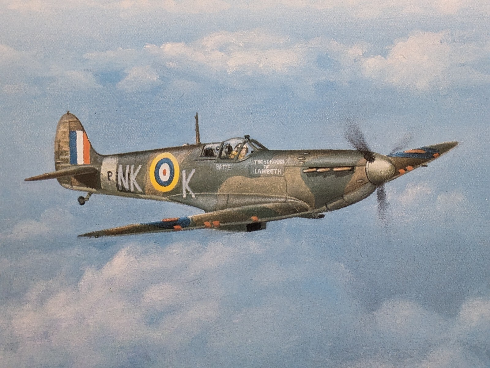 Aviation; Supermarine Spitfire Mk IIA P8088, Signed Pilot P/O ASC ...