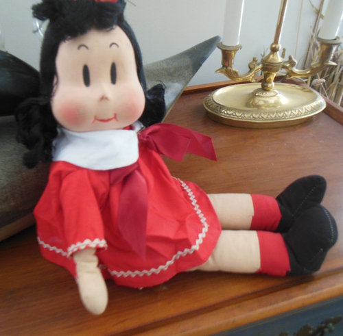 VTG. GEORGENE RAGGEDY LITTLE LULU DOLL c.1940's by Marge EXC. CONDITION ...