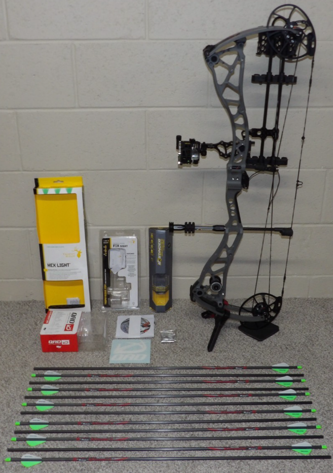 Loaded BOWTECH SS34 Bow Package- 60 to 70 lb- 26 to 31.5"- SS 34 Smoke Grey | eBay