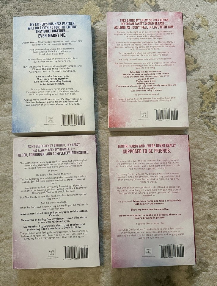 Hardy Billionaires Series 4 Books Collection Set By Shain Rose (B | eBay
