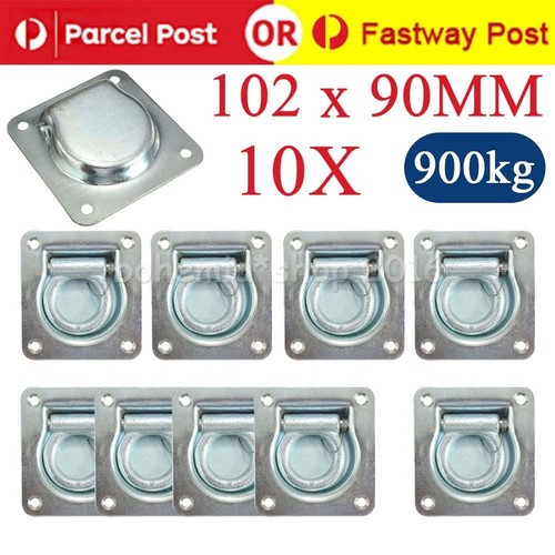 10PCS Lashing Ring Zinc Plated Tie Down Anchor Point Trailer Heavy Duty ...