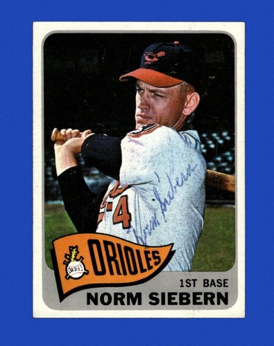 1965 Topps Set-Break #455 Norm Siebern AUTO *GMCARDS* | eBay