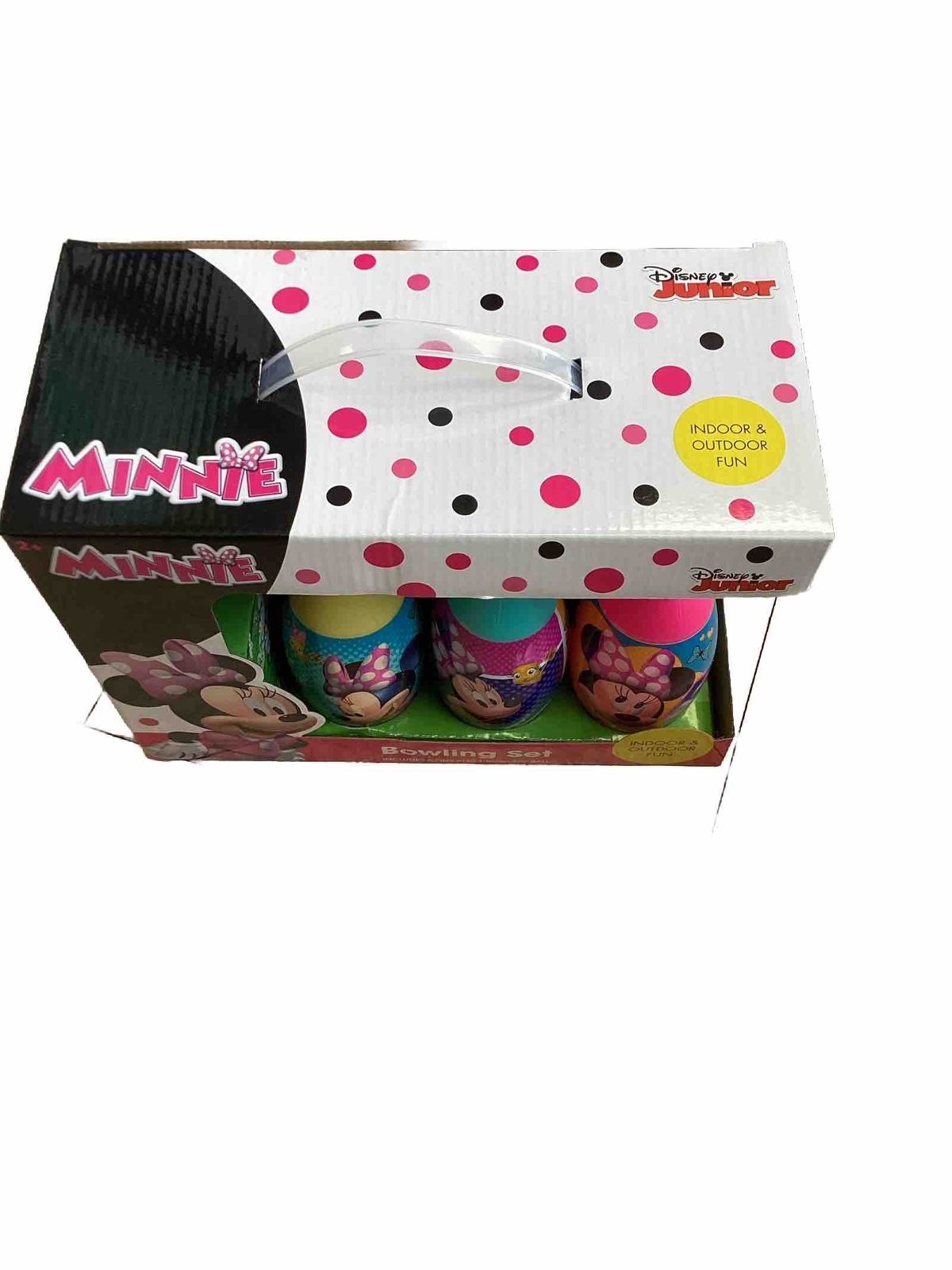 UPD Minnie Mouse Multi-color Bowling Play Set Kit With 6 Plastic Pins ...