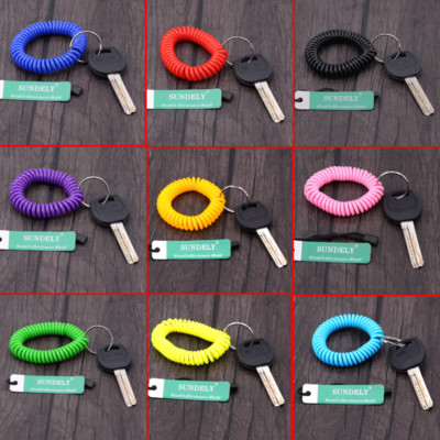 Latest Plastic Spring Coil Gym Locker Key Jogging Swimming Wrist Band ...