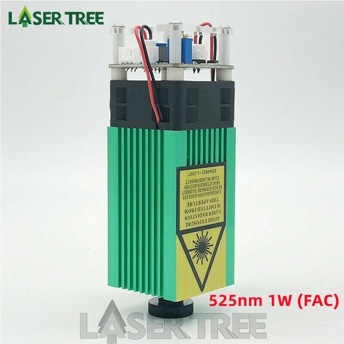 LASER TREE 525nm 1W Green Laser Module (FAC) High Power Laser Head PWM ...