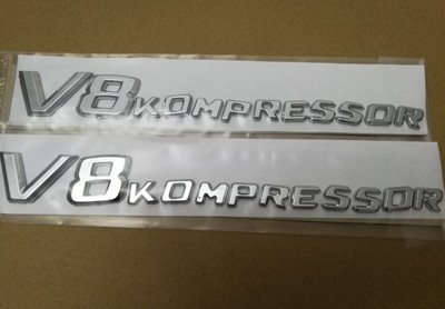 2 X Side Fender Sticker Badge Emblem Letter V8 Kompressor Mercedes SL ...