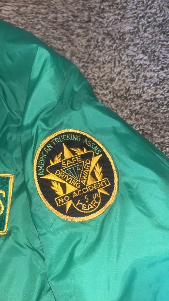 Vintage Hall's Motor Transit Green Bomber Jacket Safe… - Gem