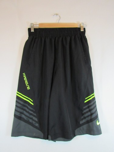 Nike Dri-Fit Hyperlite Athletic Black Green Long Stretch Shorts Men's ...
